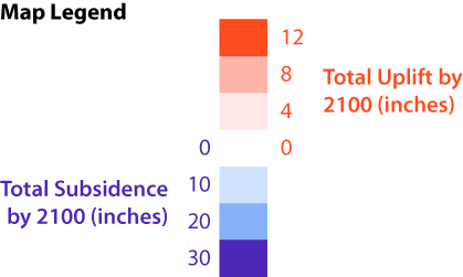 Relative Components of Sea Level Rise: Subsidence and Uplift